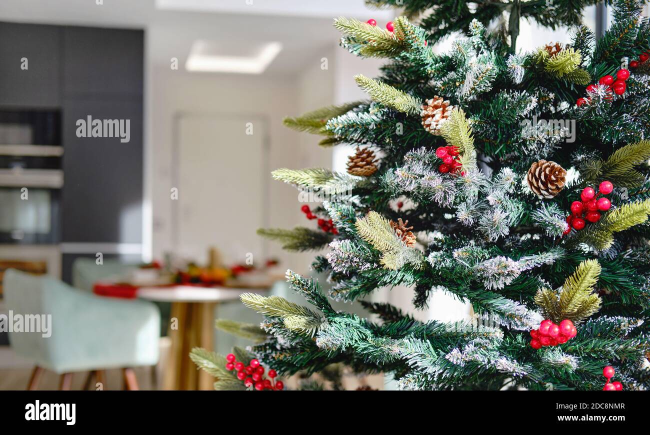 Christmas tree inside hi-res stock photography and images - Alamy
