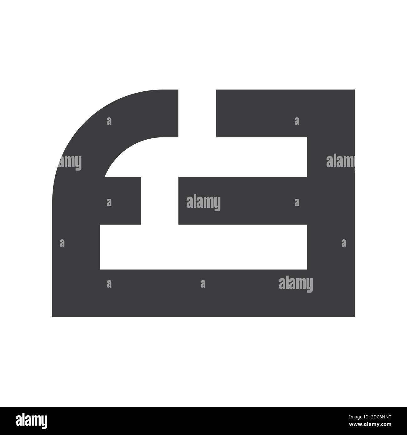 Initial letter ef logo or fe logo vector design template Stock Vector ...