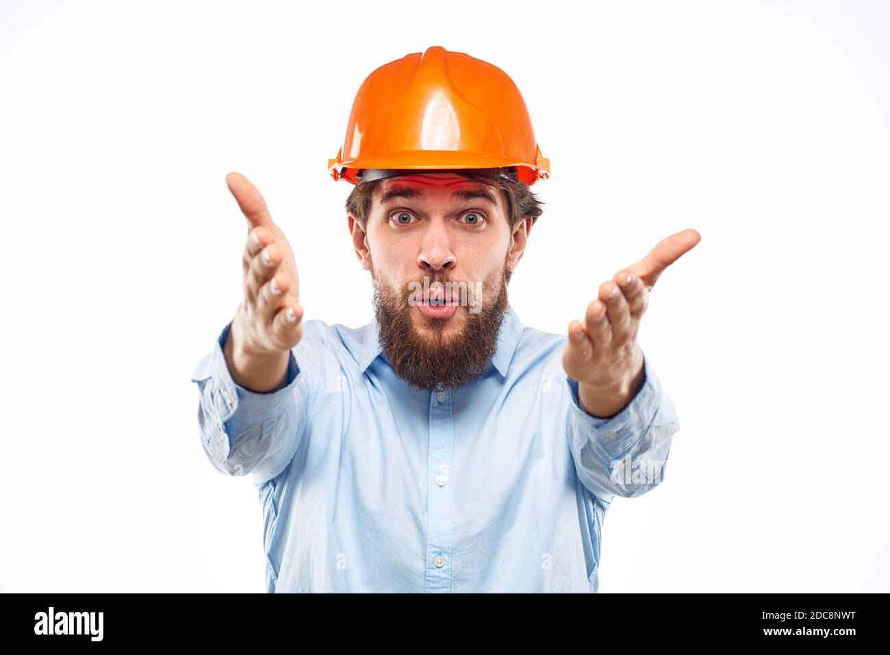 Engineer in orange coloring safety professionals construction emotions ...