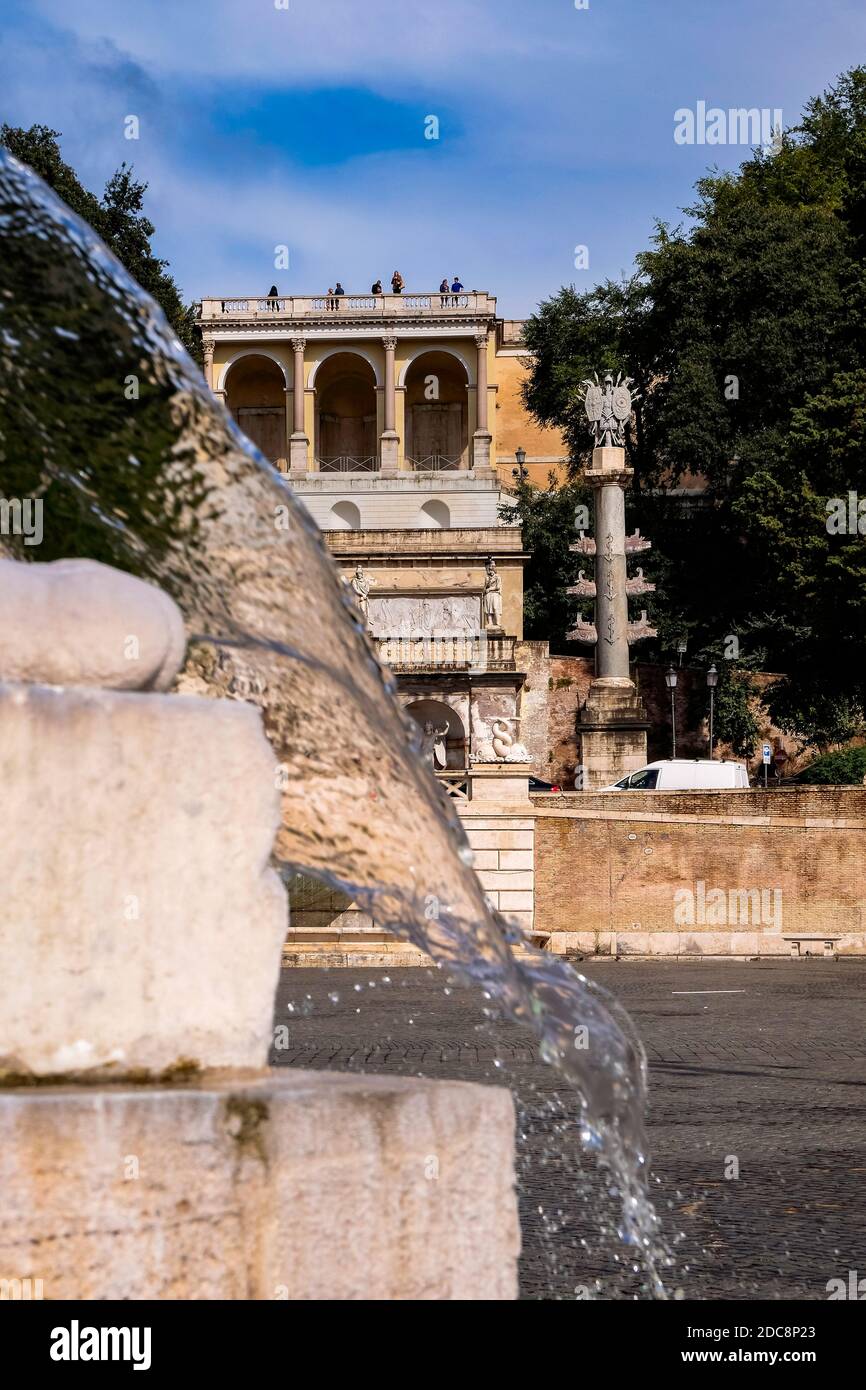 Terrazza del Pincio - Piazza del Popolo - Rome, Italy Stock Photo - Alamy