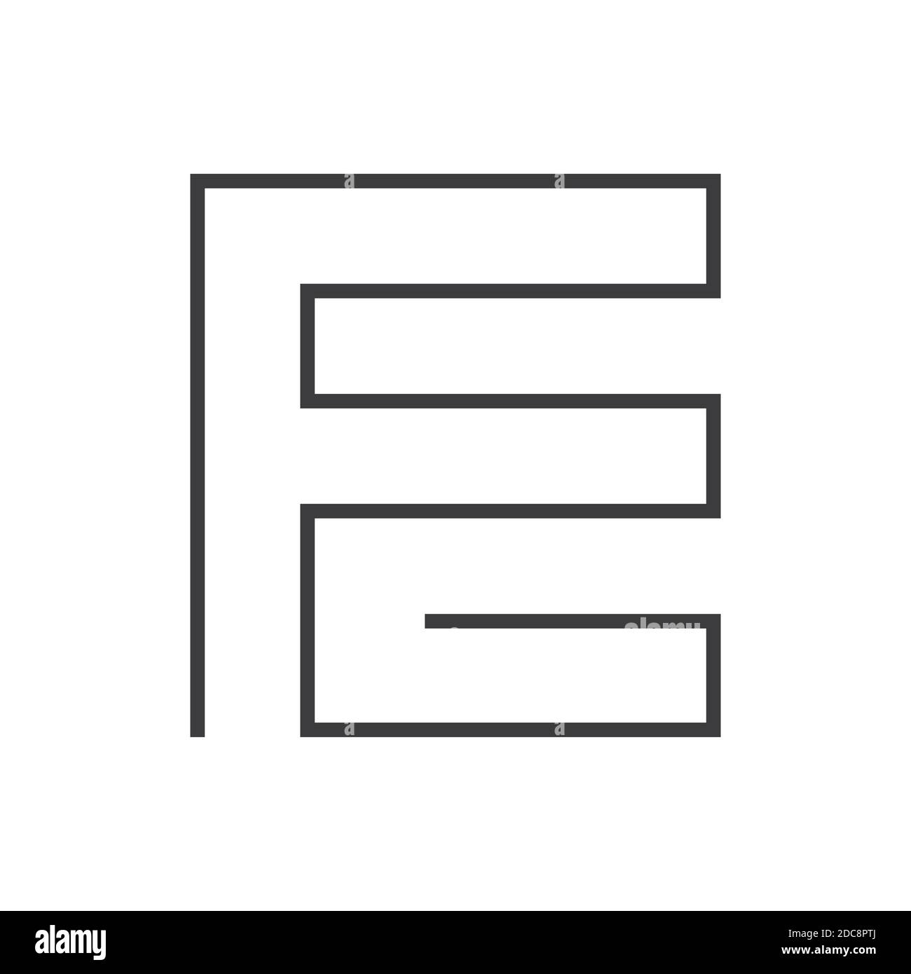 Initial letter ef logo or fe logo vector design template Stock Vector ...