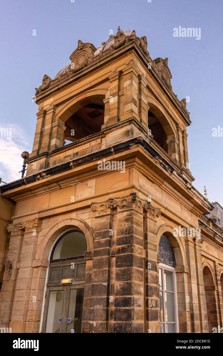 A tower of the Victorian Scarborough Spa entertainment and conference ...