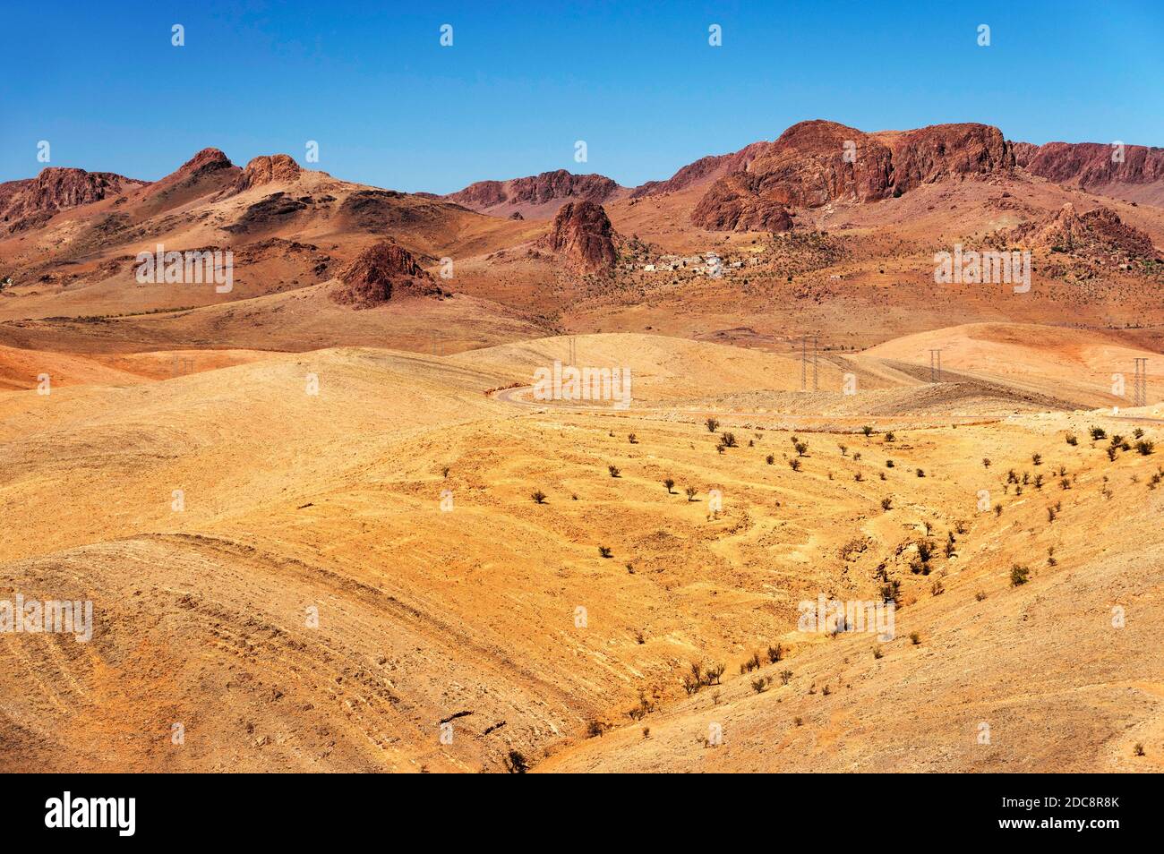Alpine landscape of Atlas Mountains, South Morocco, Africa Stock Photo ...