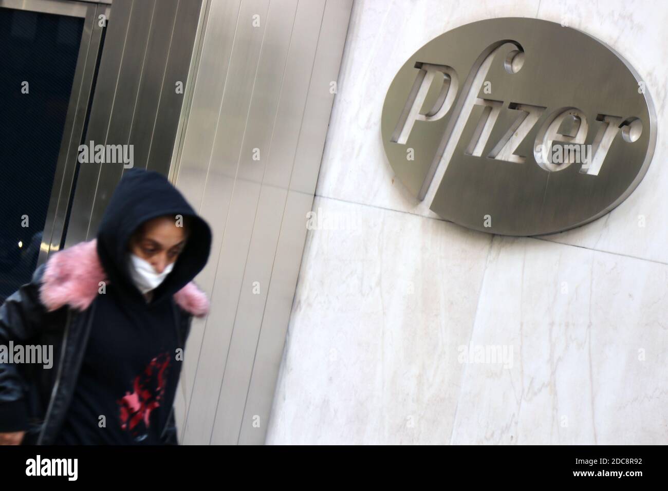 Pfizer Pharmaceutical Corporation Headquarters, New York, USA Stock ...