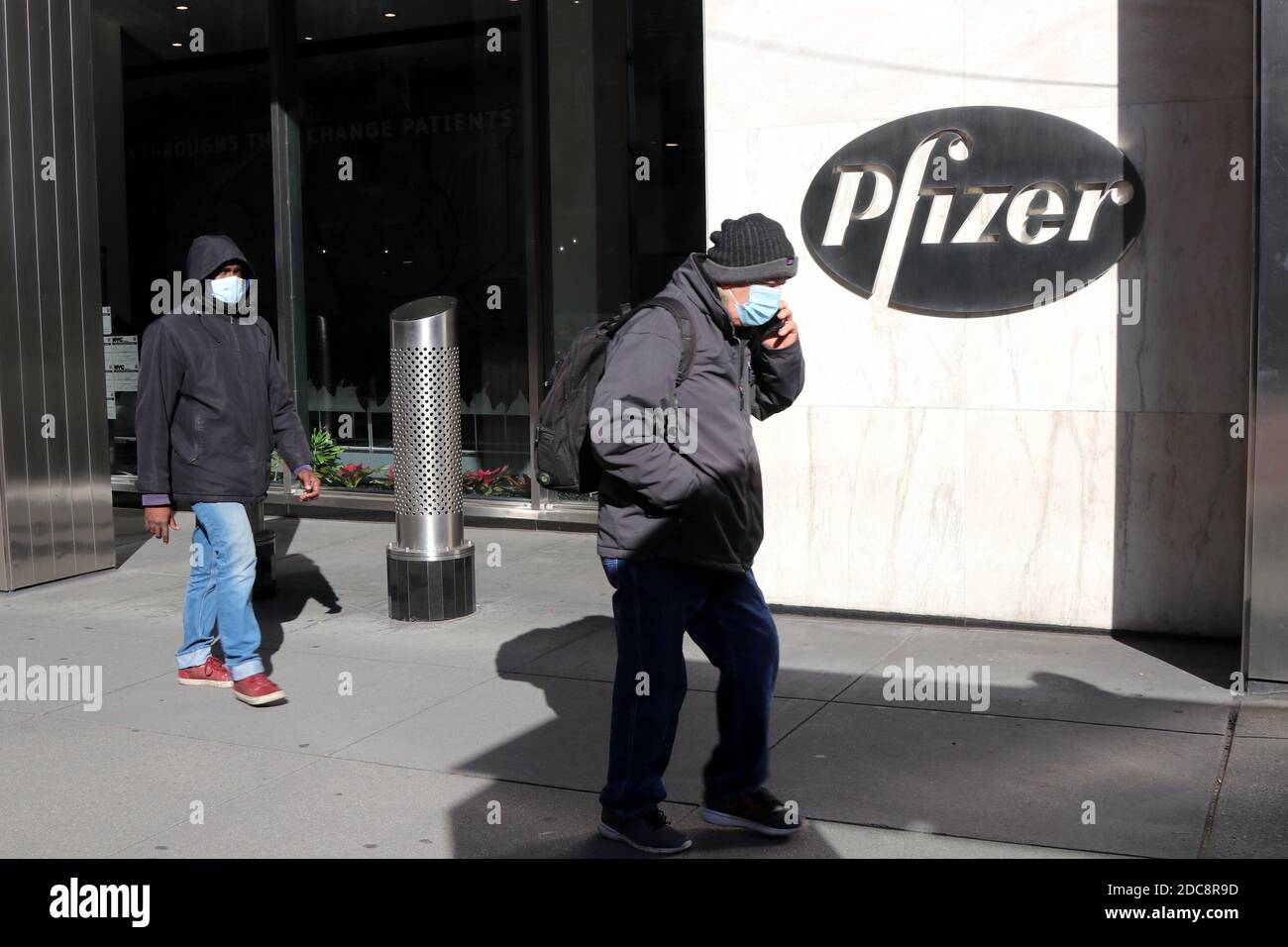 Pfizer Pharmaceutical Corporation Headquarters, New York, USA Stock ...