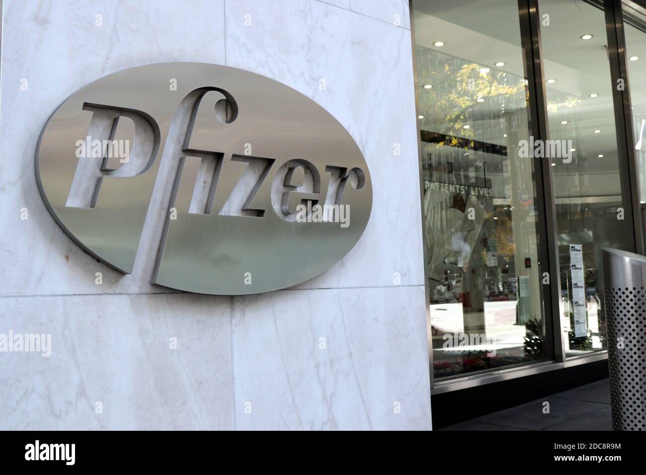 Pfizer Pharmaceutical Corporation Headquarters, New York, USA Stock ...