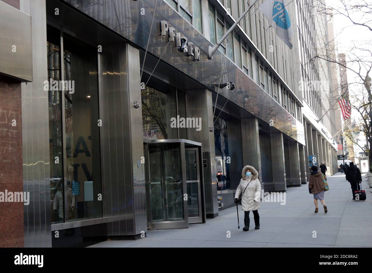 Pfizer Pharmaceutical Corporation Headquarters, New York, USA Stock ...