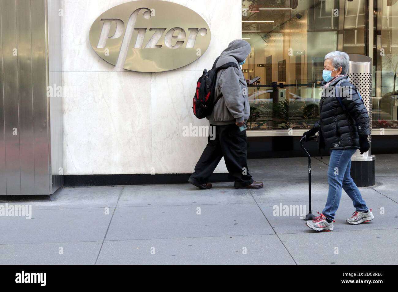 Pfizer Pharmaceutical Corporation Headquarters, New York, USA Stock ...