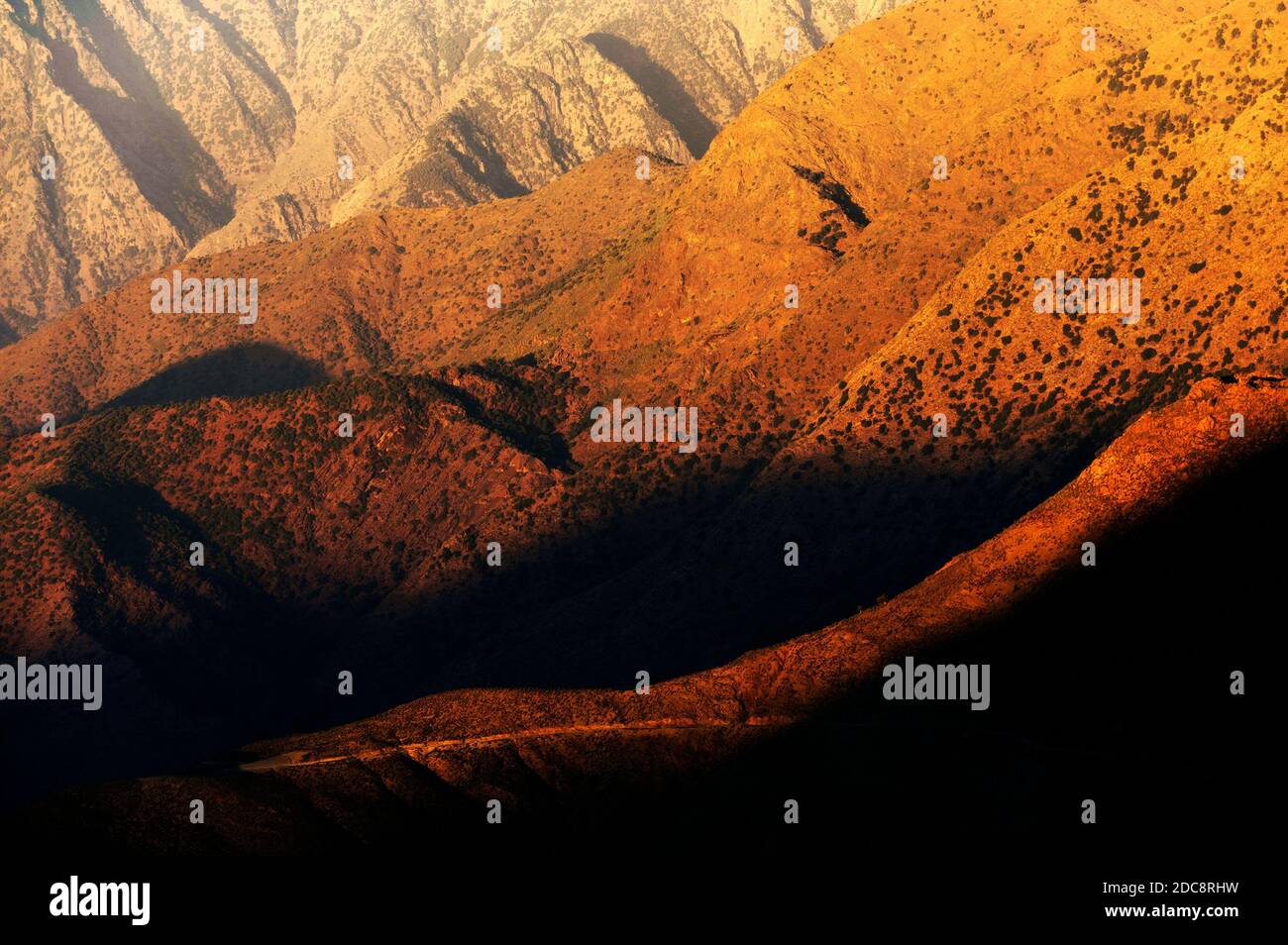 Alpine landscape of Atlas Mountains, South Morocco, Africa Stock Photo ...