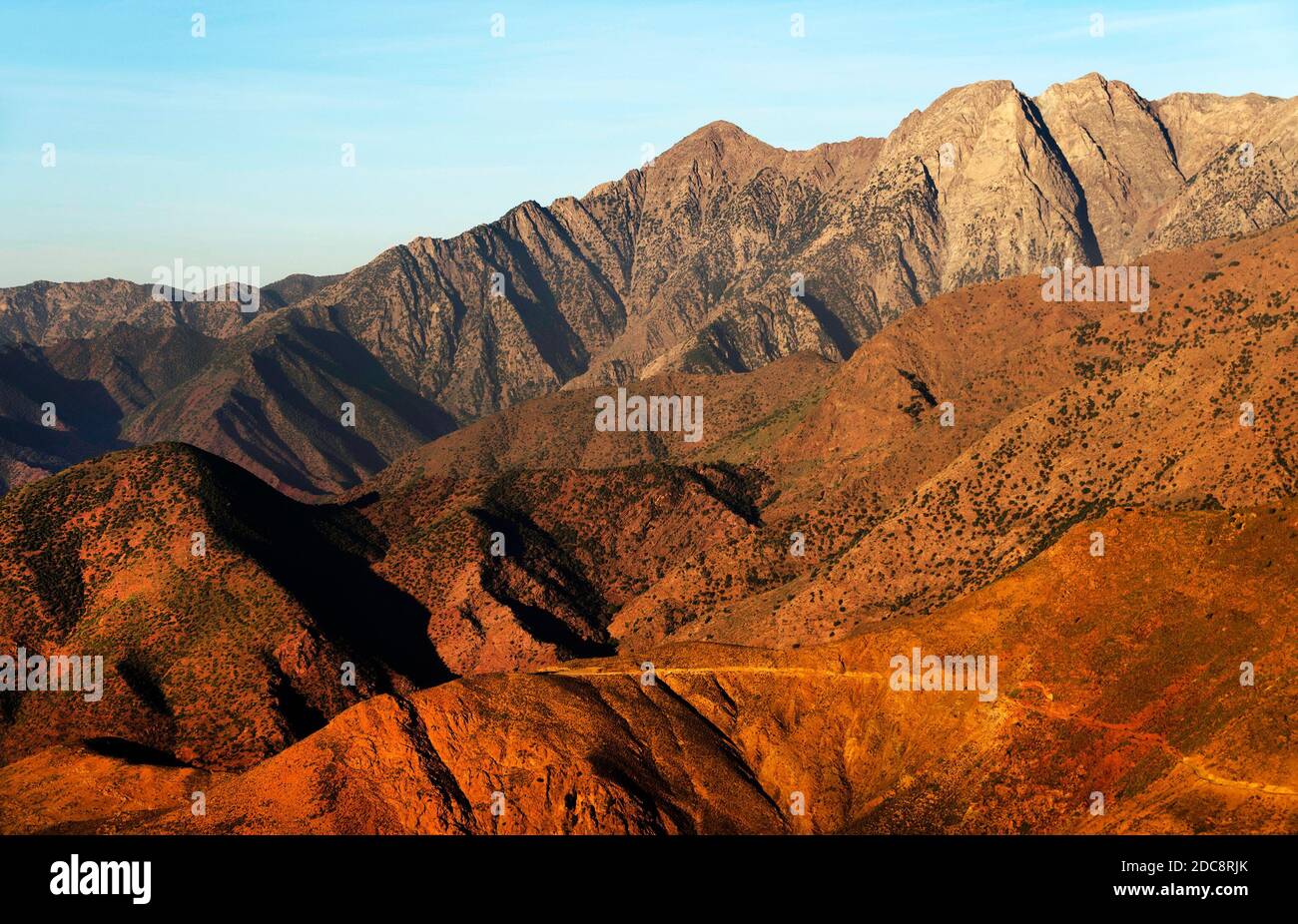 Alpine landscape of Atlas Mountains, South Morocco, Africa Stock Photo ...