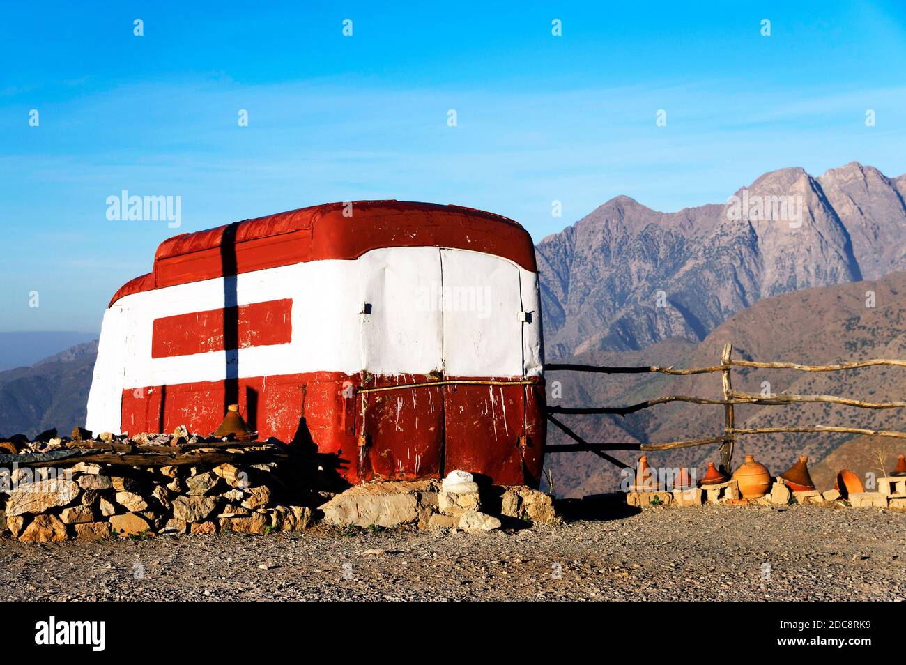 Alpine landscape of Atlas Mountains, South Morocco, Africa Stock Photo ...