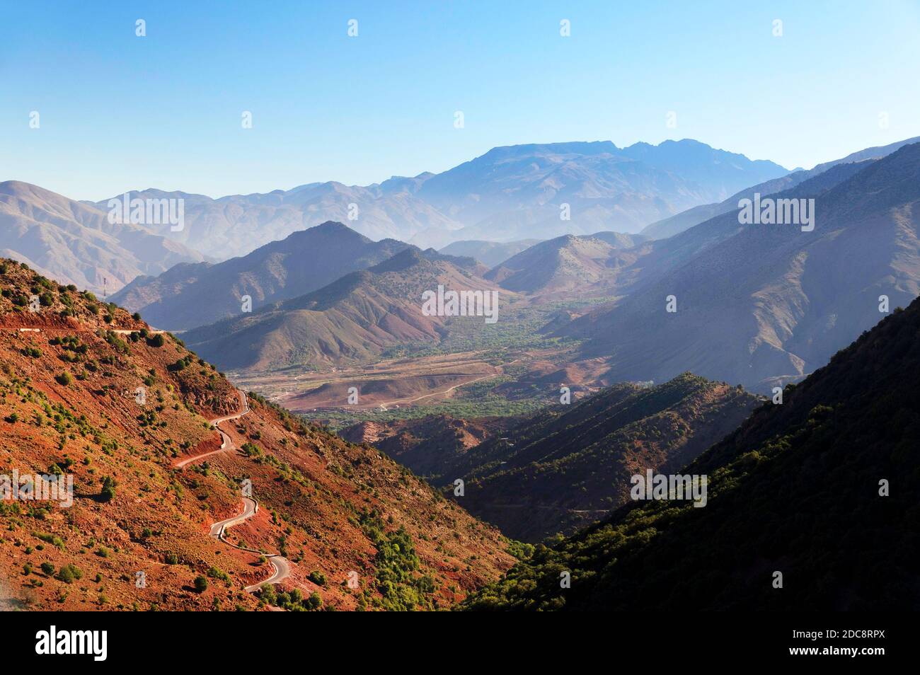 Alpine landscape of Atlas Mountains, South Morocco, Africa Stock Photo ...