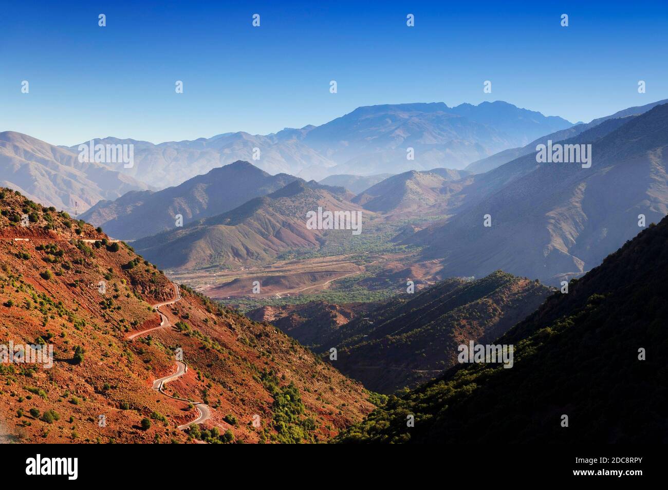 Alpine landscape of Atlas Mountains, South Morocco, Africa Stock Photo ...