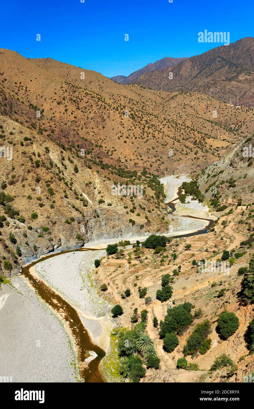 Alpine landscape of Atlas Mountains, South Morocco, Africa Stock Photo ...