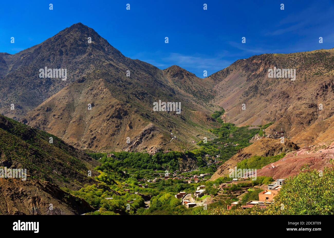 Alpine landscape of Atlas Mountains, South Morocco, Africa Stock Photo ...