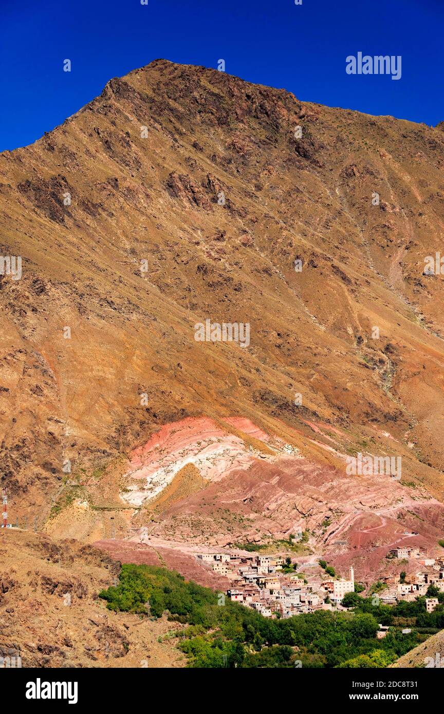 Alpine landscape of Atlas Mountains, South Morocco, Africa Stock Photo ...