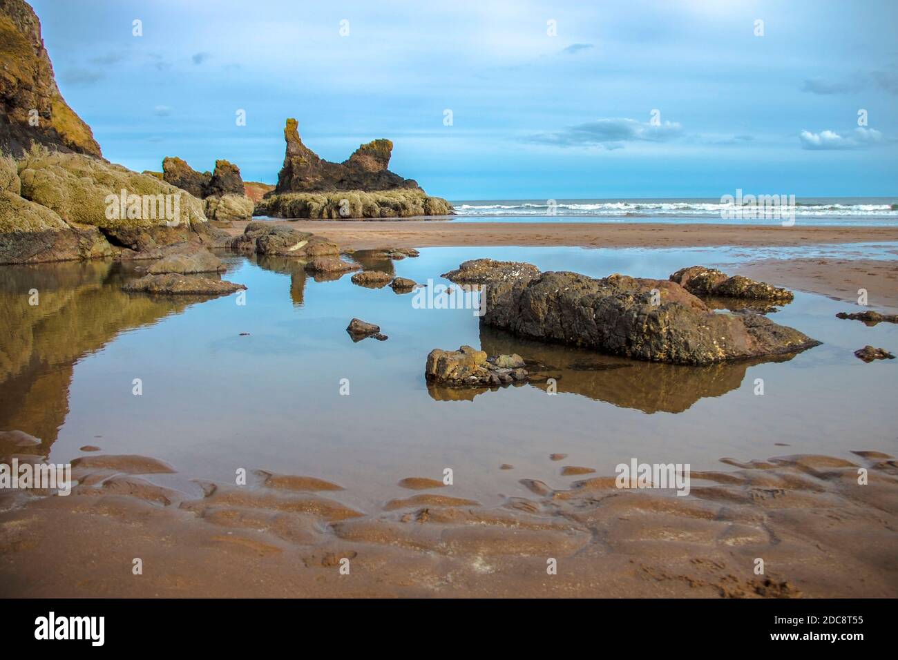 St Cyrus Beach. Aberdeenshire, Scotland, UK Stock Photo - Alamy