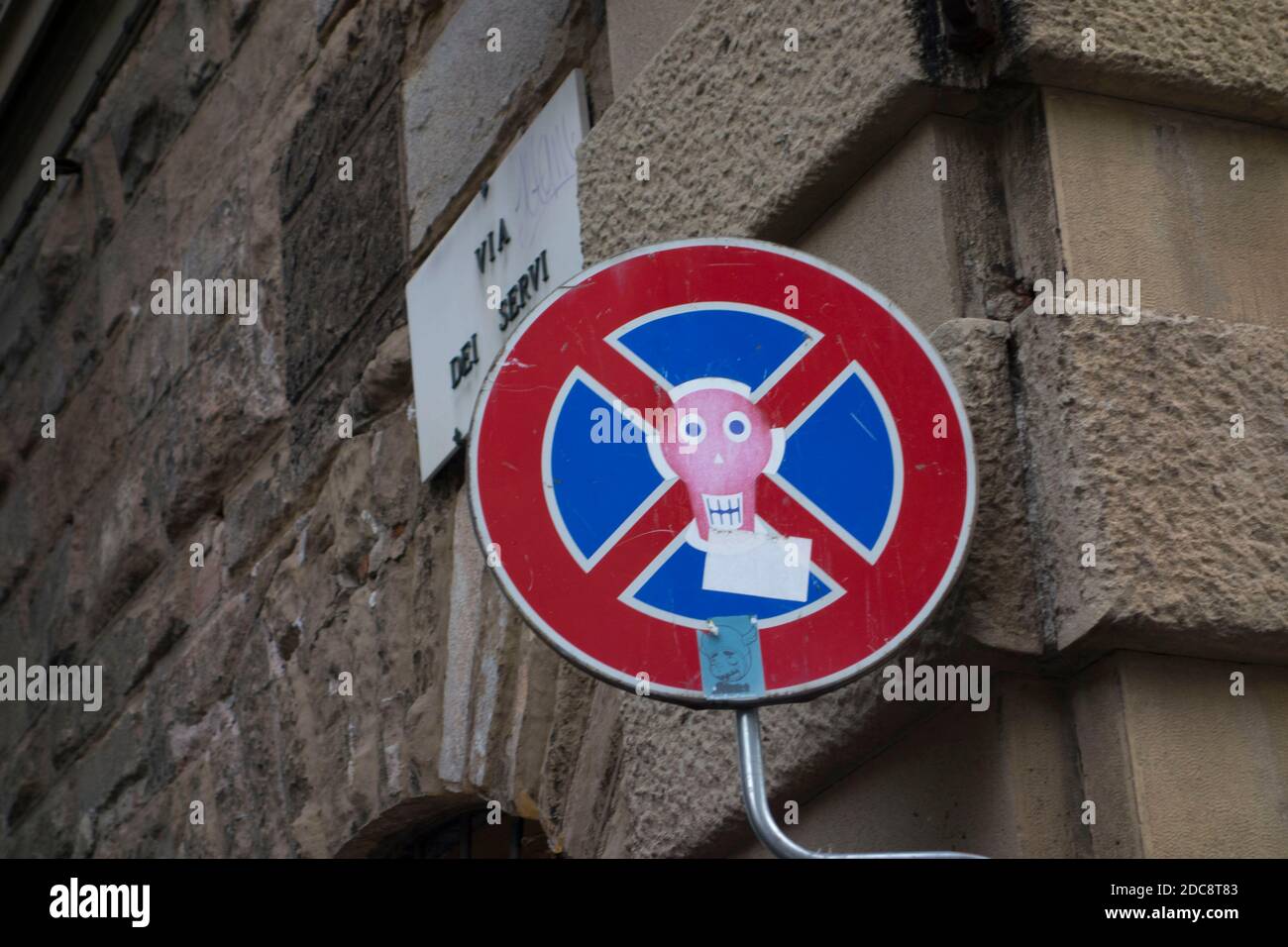 no parking and no stopping traffic sign on the street Stock Photo - Alamy