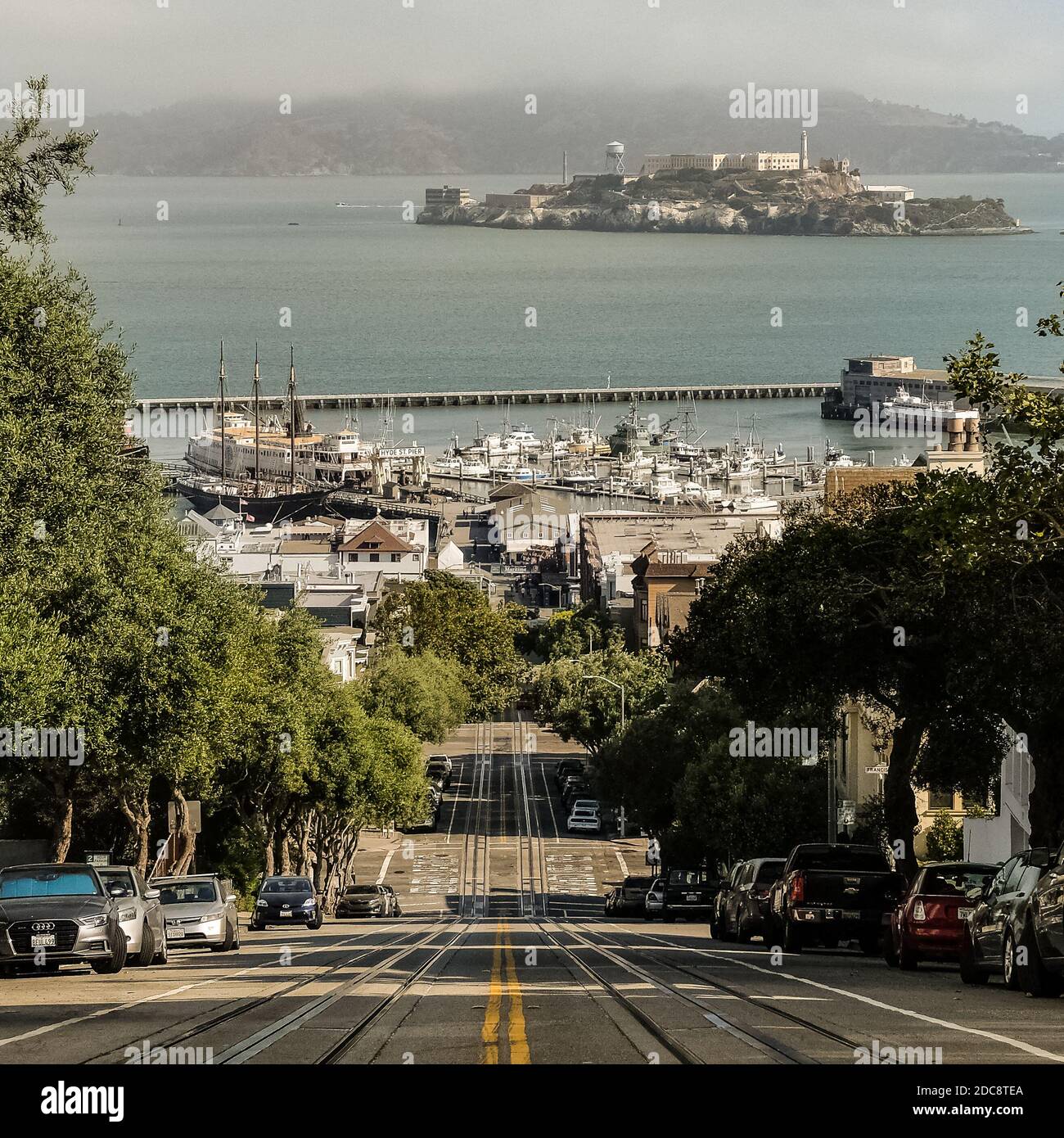 Alcatraz Island and Alcatraz Prison which is located in San Francisco ...