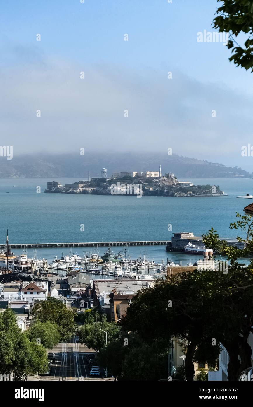 Alcatraz Island and Alcatraz Prison which is located in San Francisco ...
