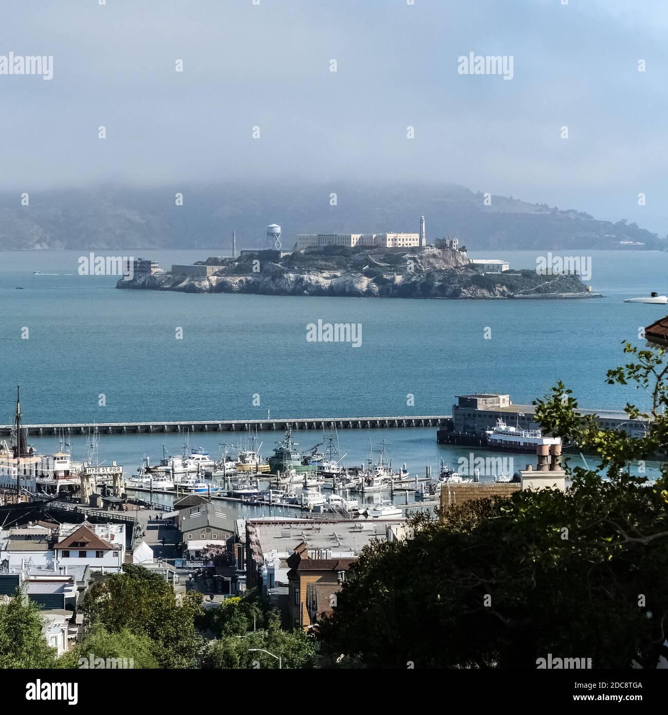 Alcatraz Island and Alcatraz Prison which is located in San Francisco ...