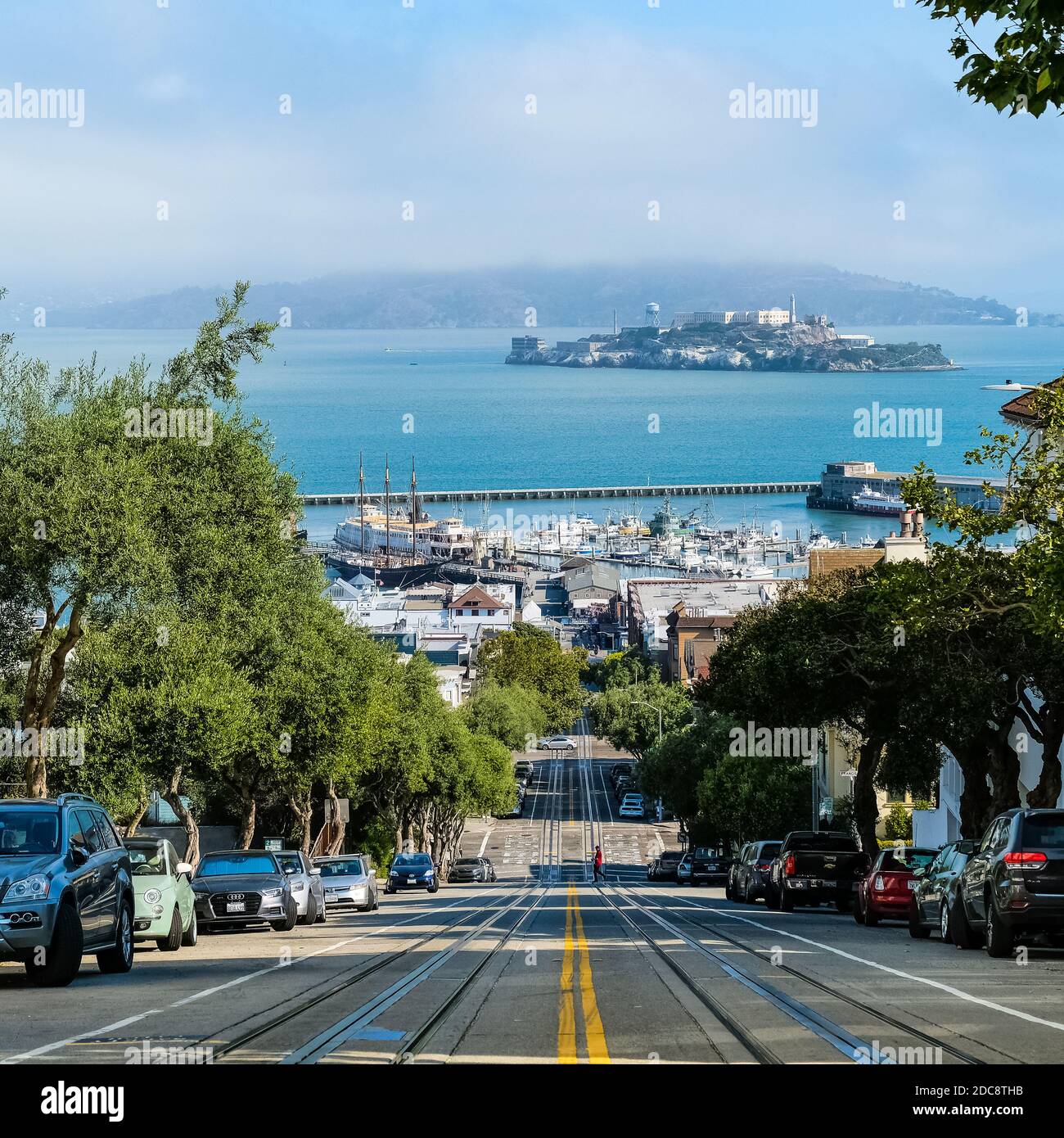 Alcatraz Island and Alcatraz Prison which is located in San Francisco ...