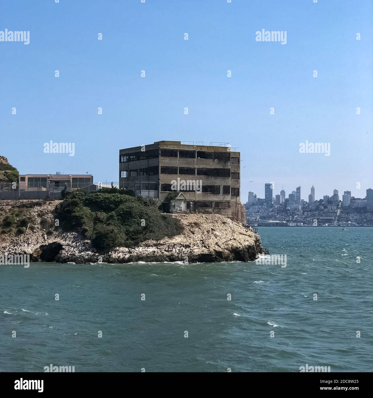 Alcatraz Island and Alcatraz Prison which is located in San Francisco ...