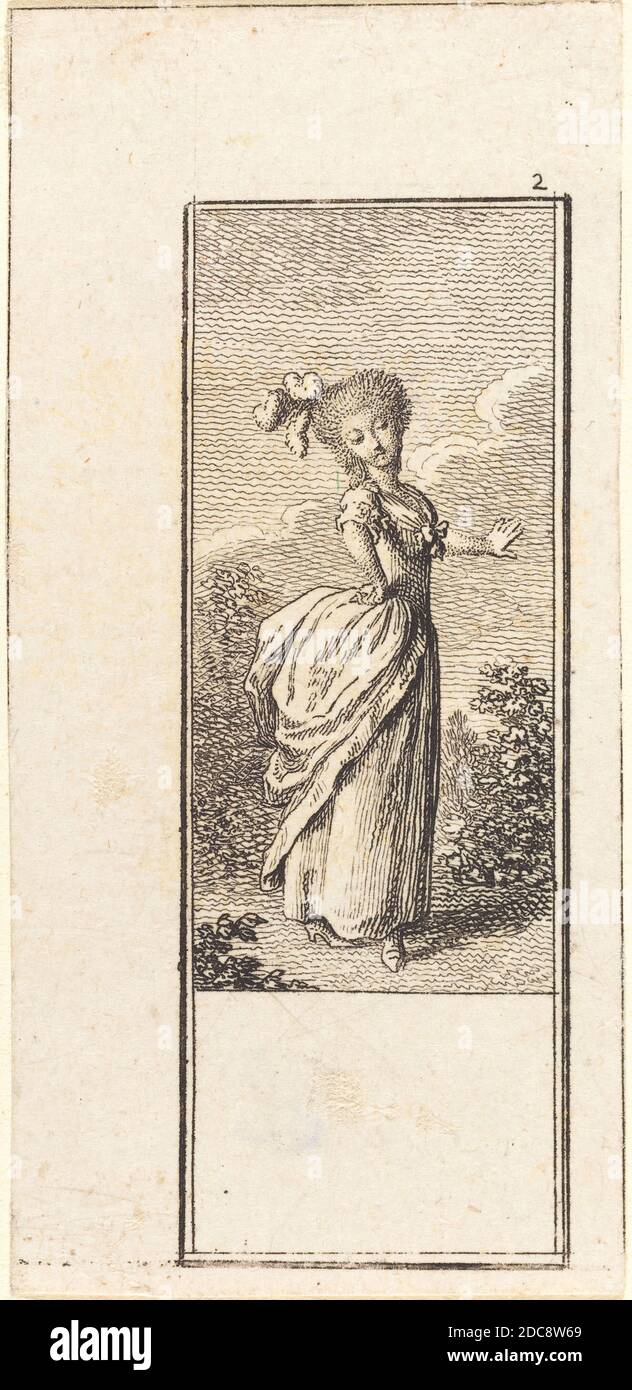 Daniel Nikolaus Chodowiecki, (artist), German, 1726 - 1801, Girl with ...