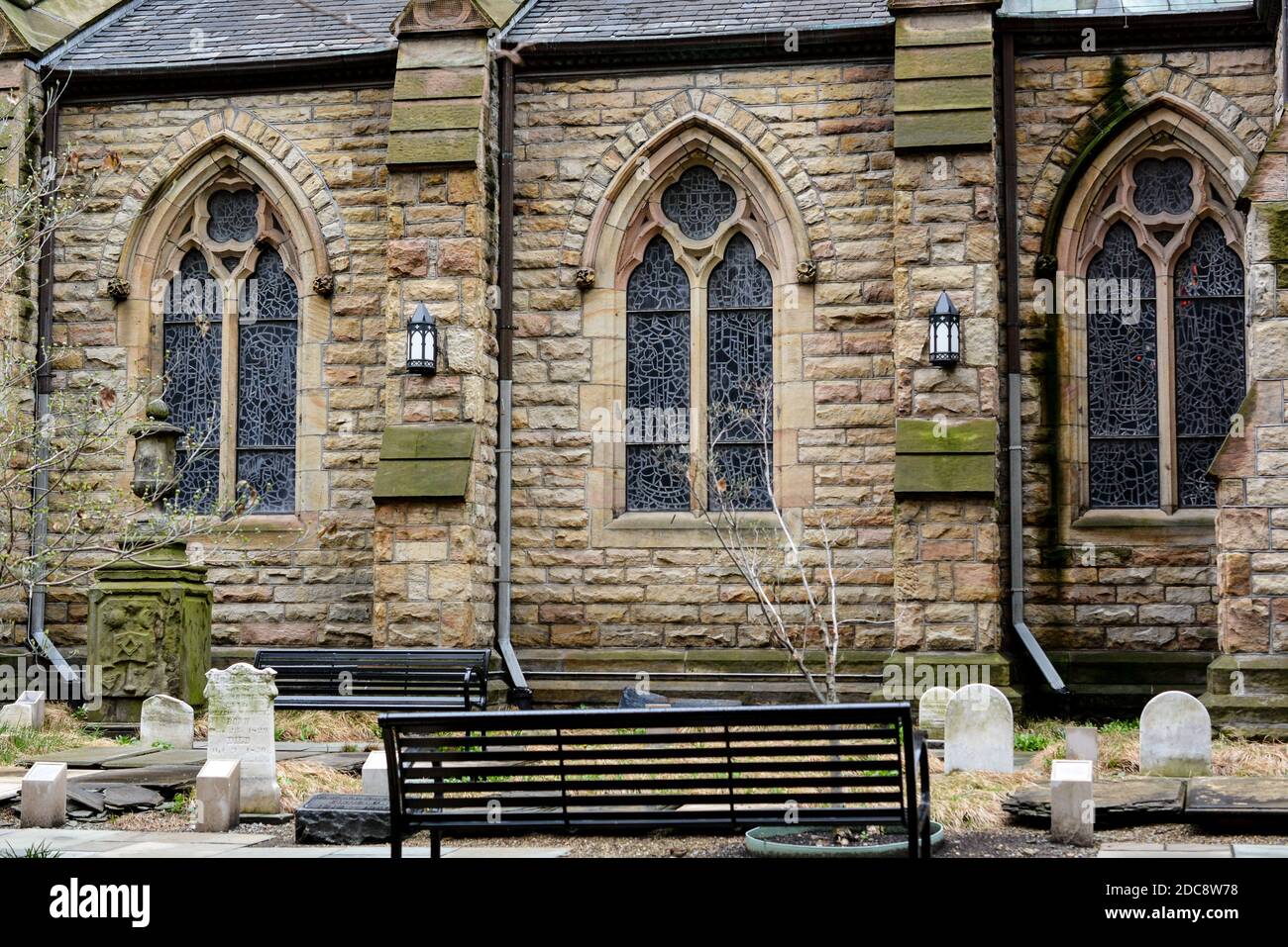 Historic church building windows and doors Stock Photo - Alamy