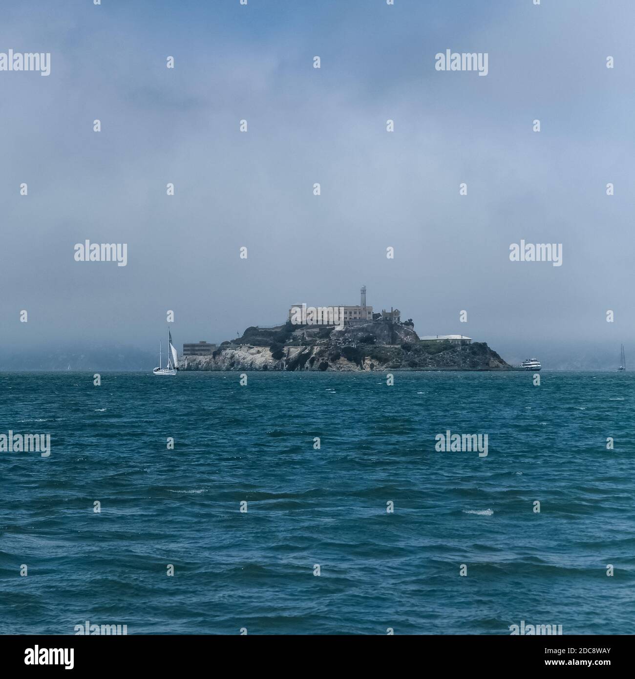Alcatraz Island and Alcatraz Prison which is located in San Francisco ...