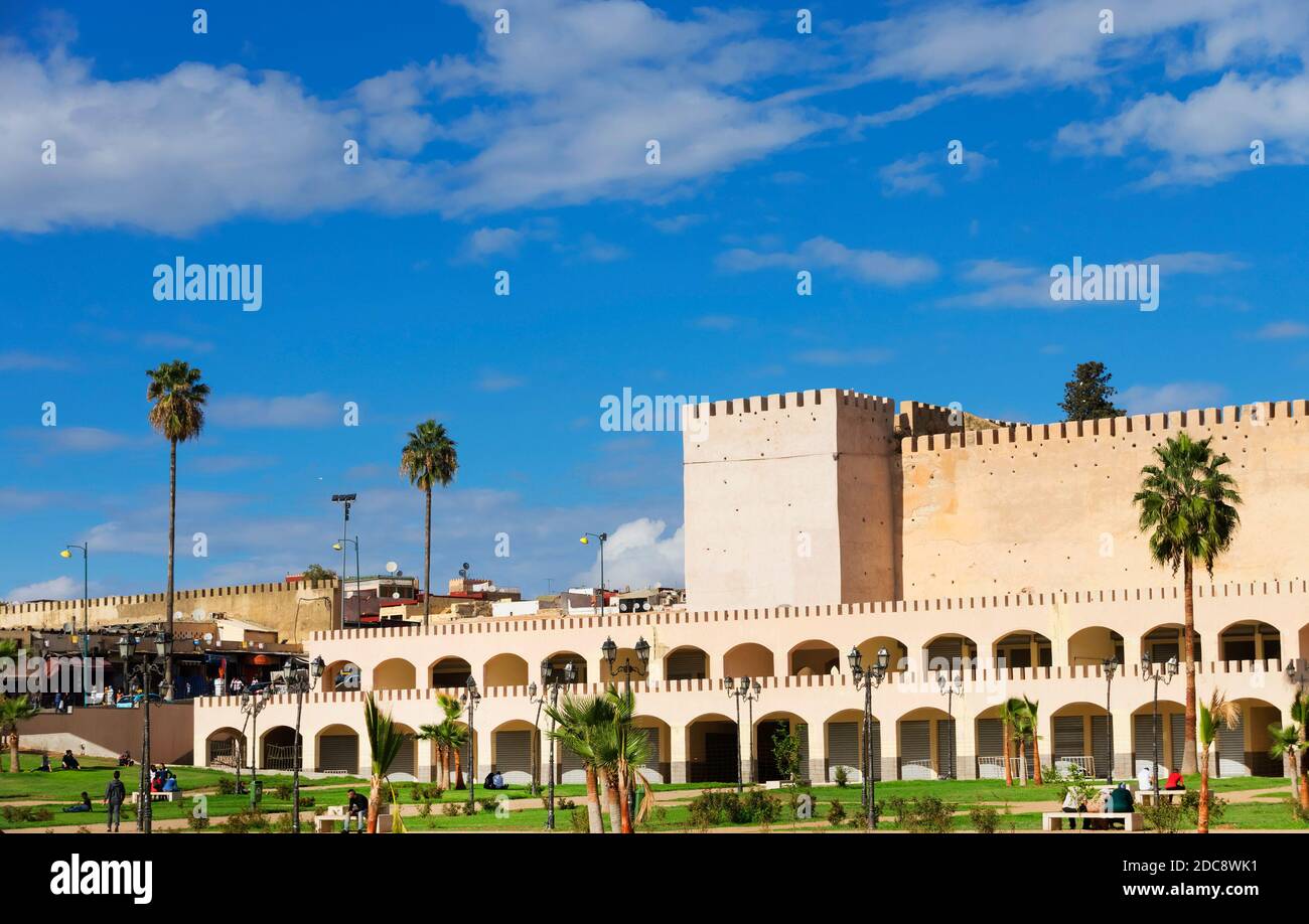 The Bab el-Mansour Gate, Meknes, Morocco, Africa Stock Photo - Alamy