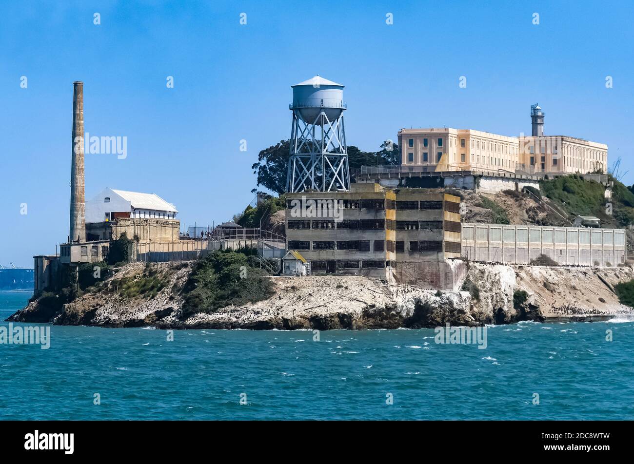 Alcatraz Island and Alcatraz Prison which is located in San Francisco ...