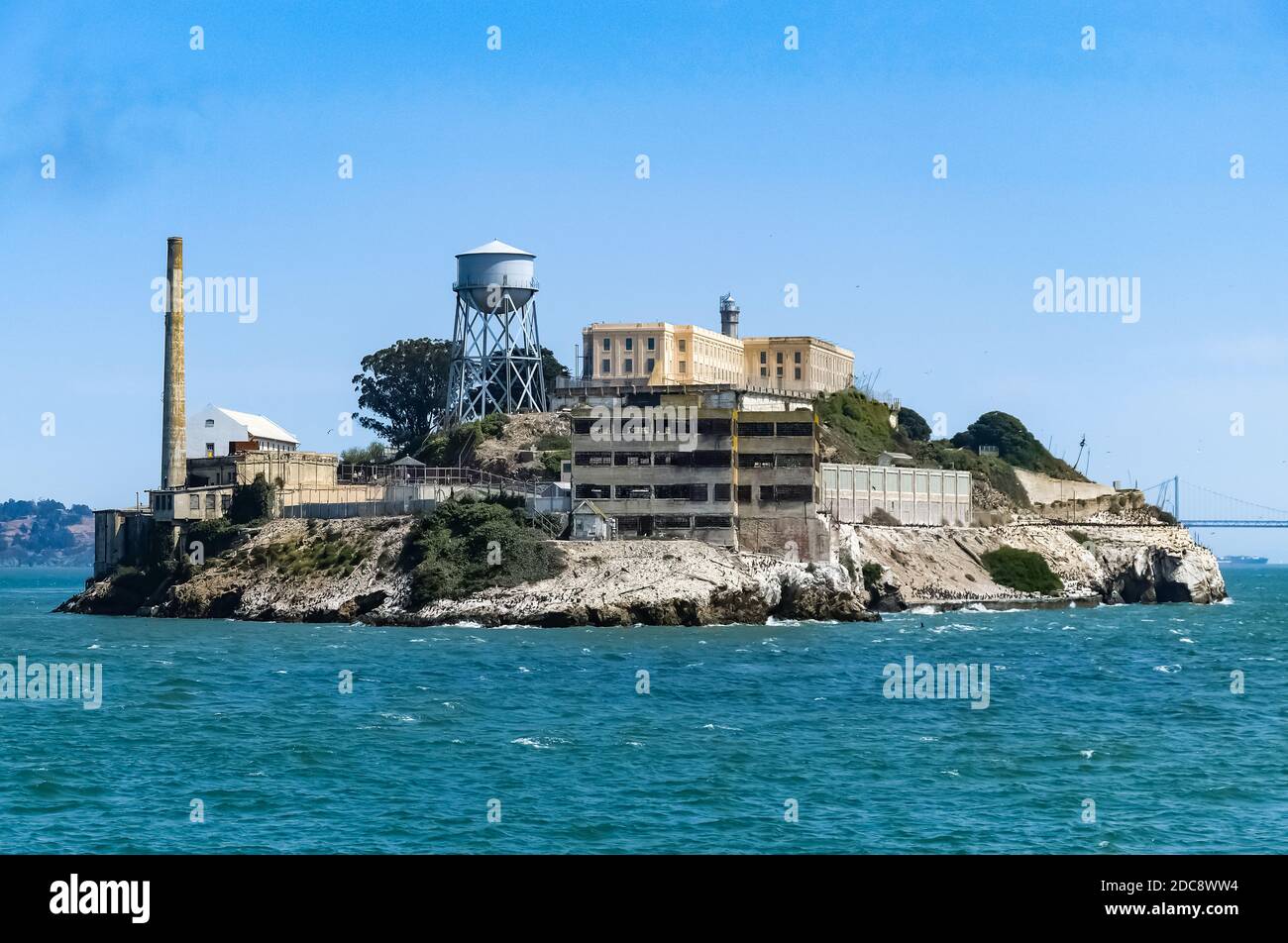Alcatraz Island and Alcatraz Prison which is located in San Francisco ...