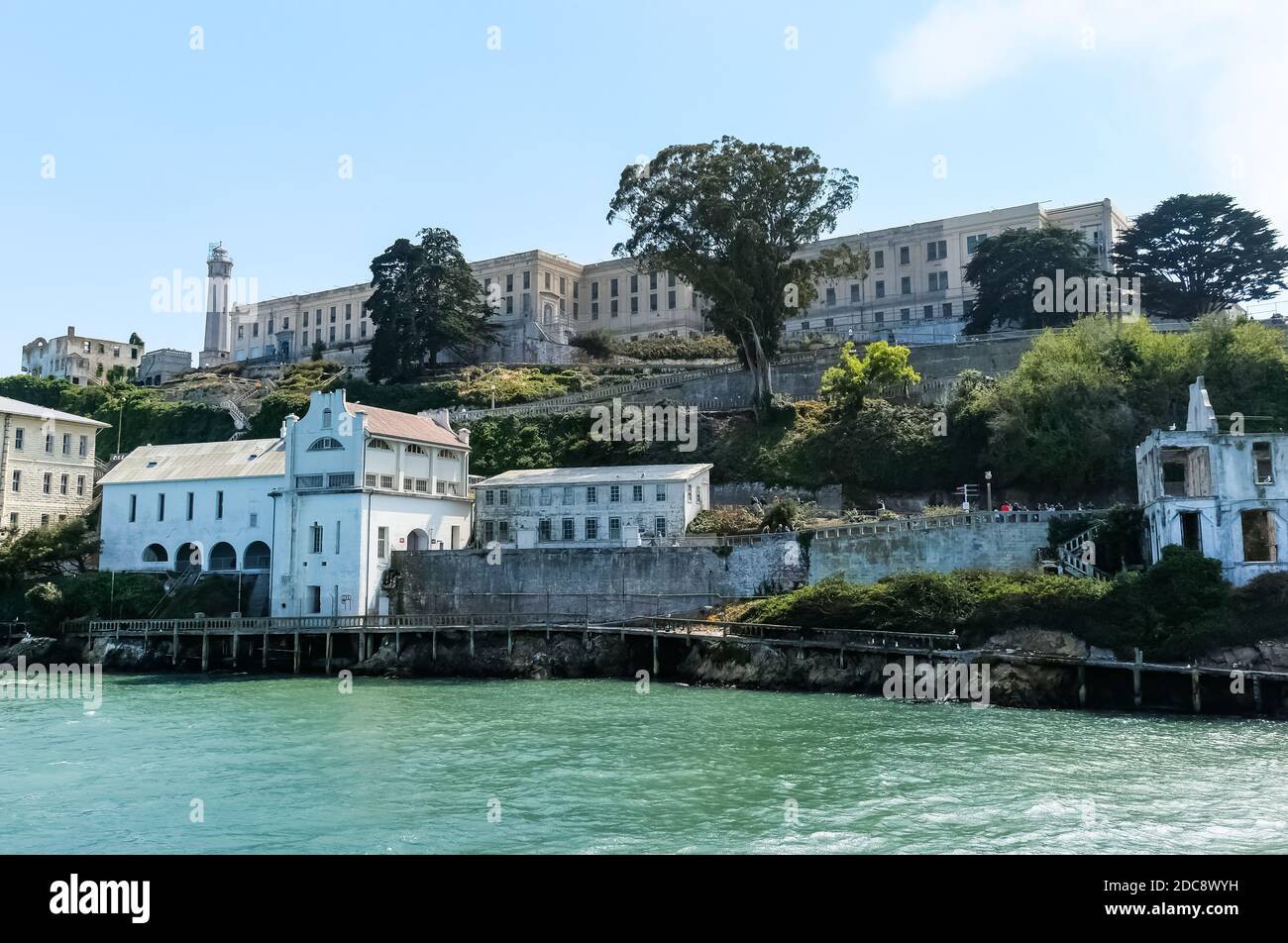 Alcatraz Island and Alcatraz Prison which is located in San Francisco ...