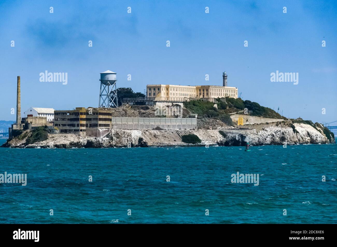 Alcatraz Island and Alcatraz Prison which is located in San Francisco ...