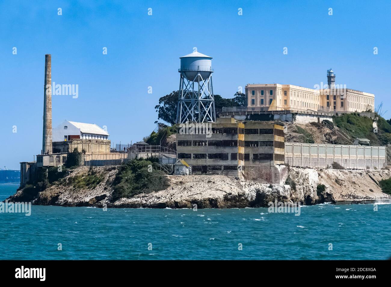 Alcatraz Island and Alcatraz Prison which is located in San Francisco ...
