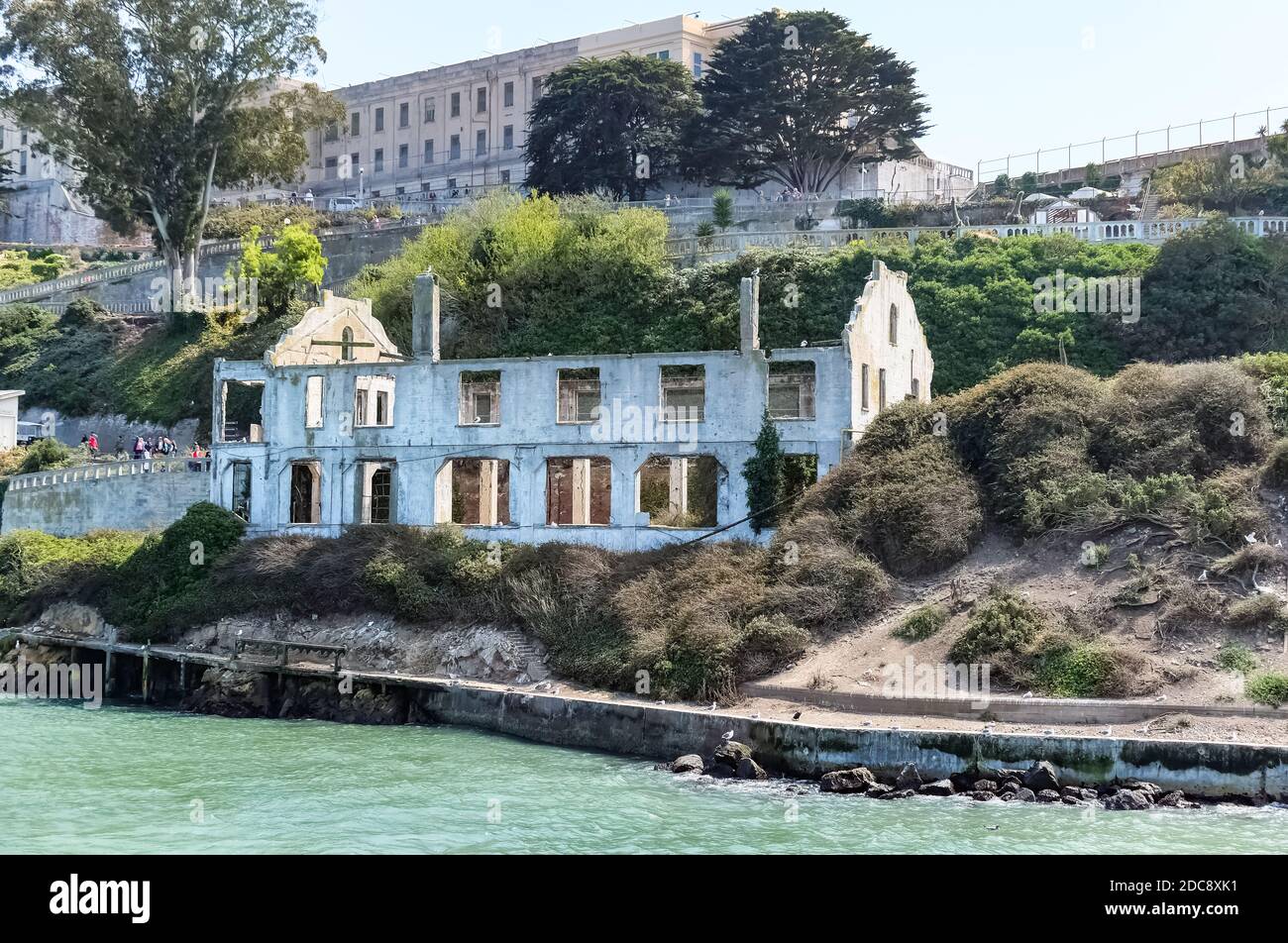 Alcatraz Island and Alcatraz Prison which is located in San Francisco ...