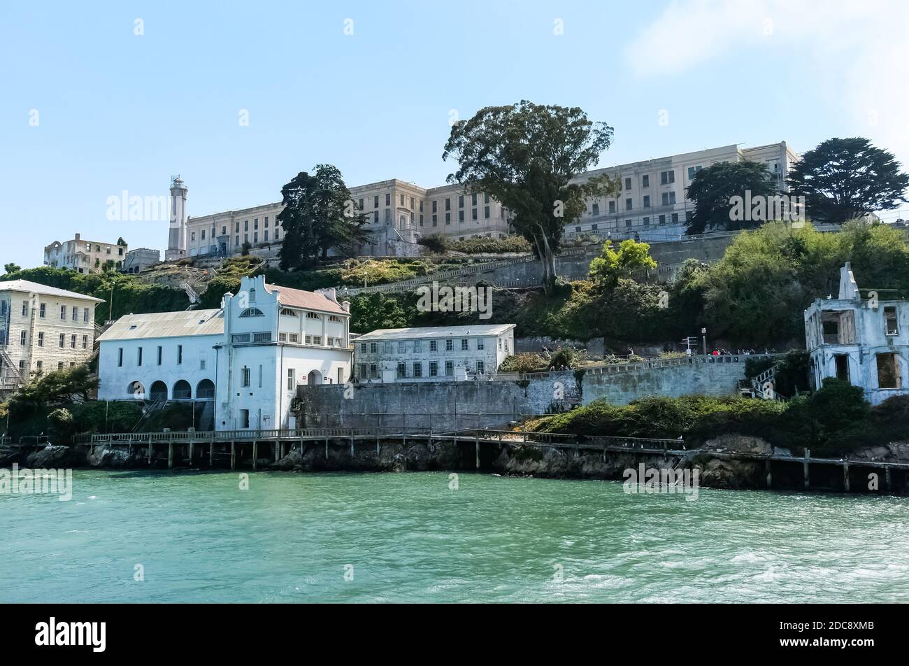 Alcatraz Island and Alcatraz Prison which is located in San Francisco ...