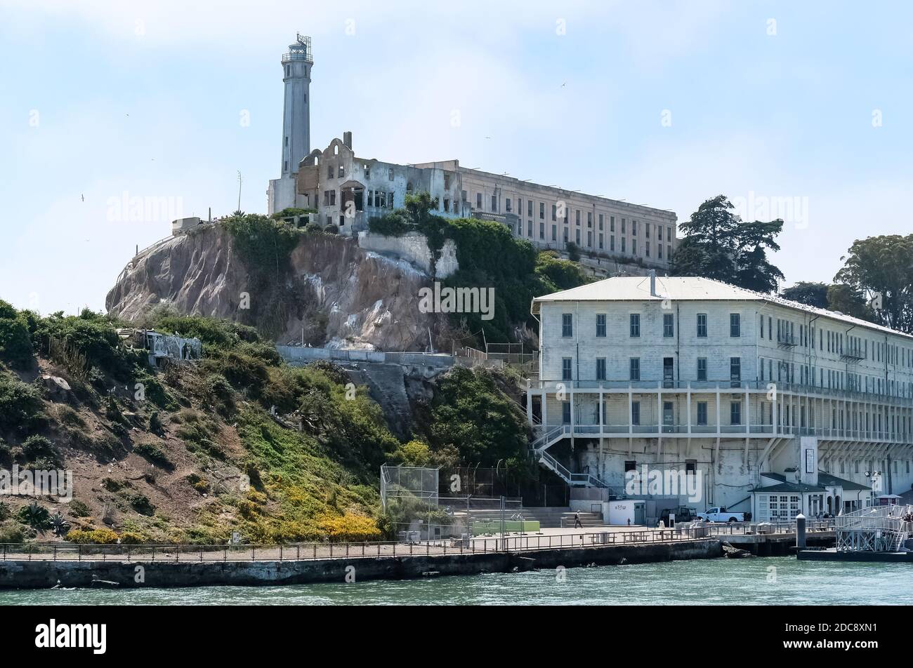 Alcatraz Island and Alcatraz Prison which is located in San Francisco ...
