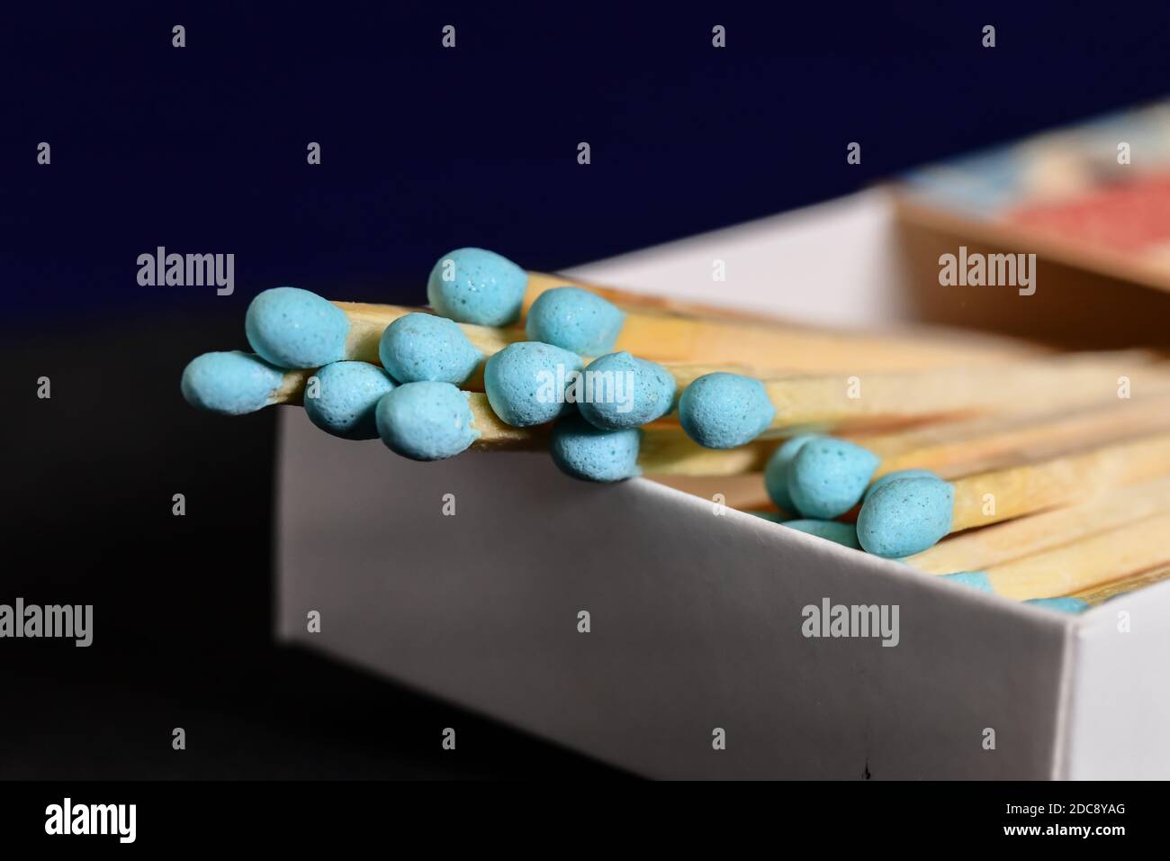 close-up view of box of matchsticks and matches Stock Photo - Alamy