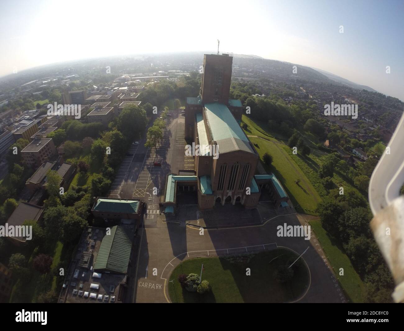 Aerial photo of Guildford Cathedral Stock Photo - Alamy