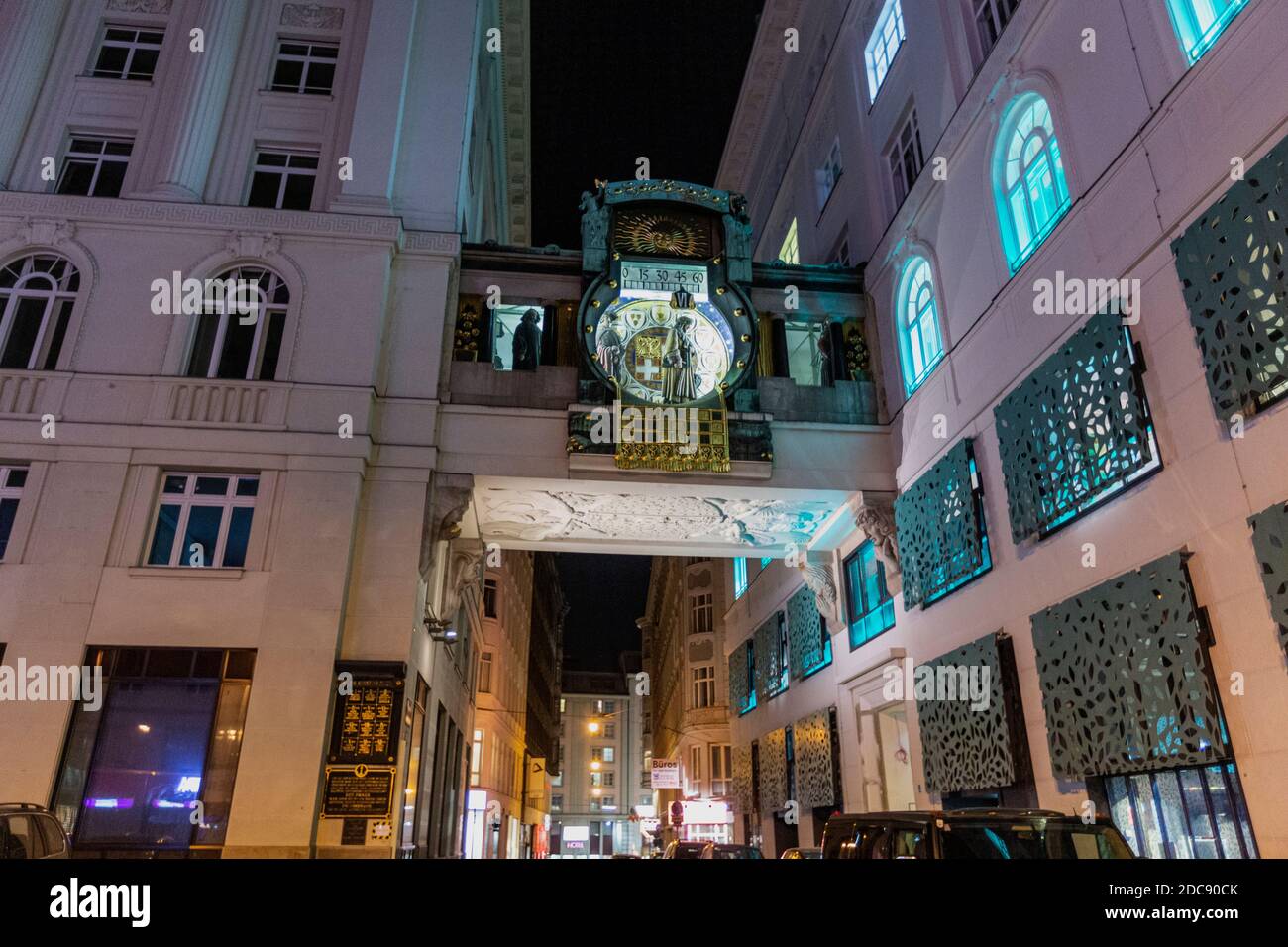 Anker Clock, Art Nouveau mechanical clock, Hoher Markt, Vienna, Austria ...