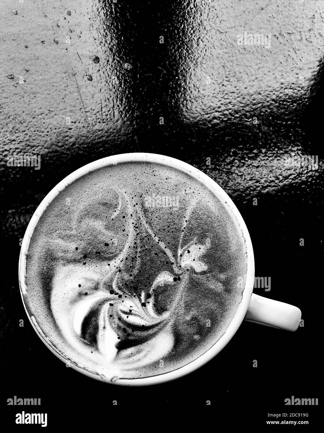 Milk cup drinking Black and White Stock Photos & Images - Alamy