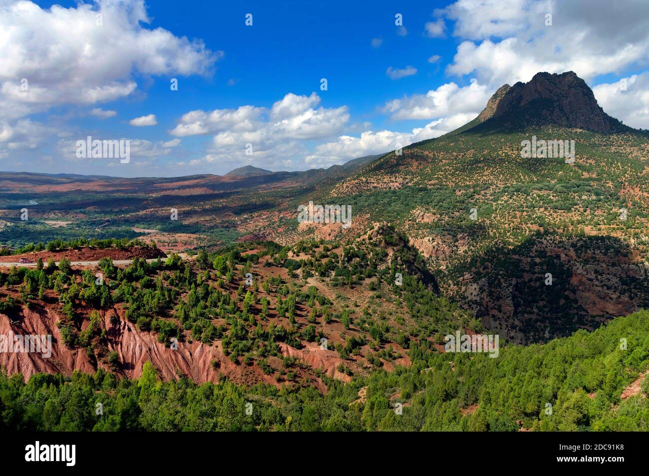 Alpine landscape of Atlas Mountains, South Morocco, Africa Stock Photo ...