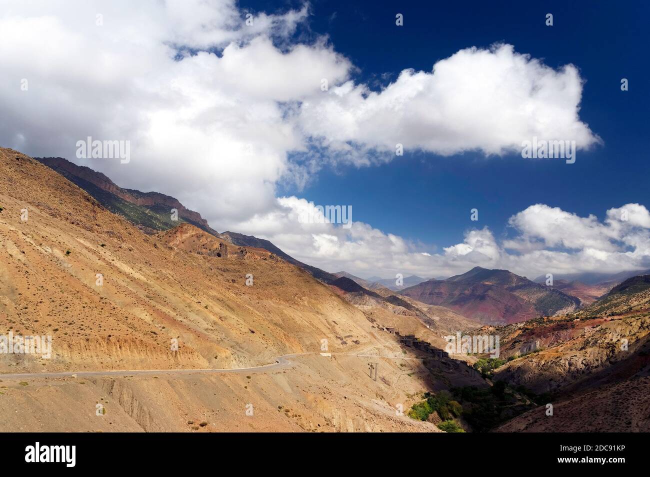 Alpine landscape of Atlas Mountains, South Morocco, Africa Stock Photo ...
