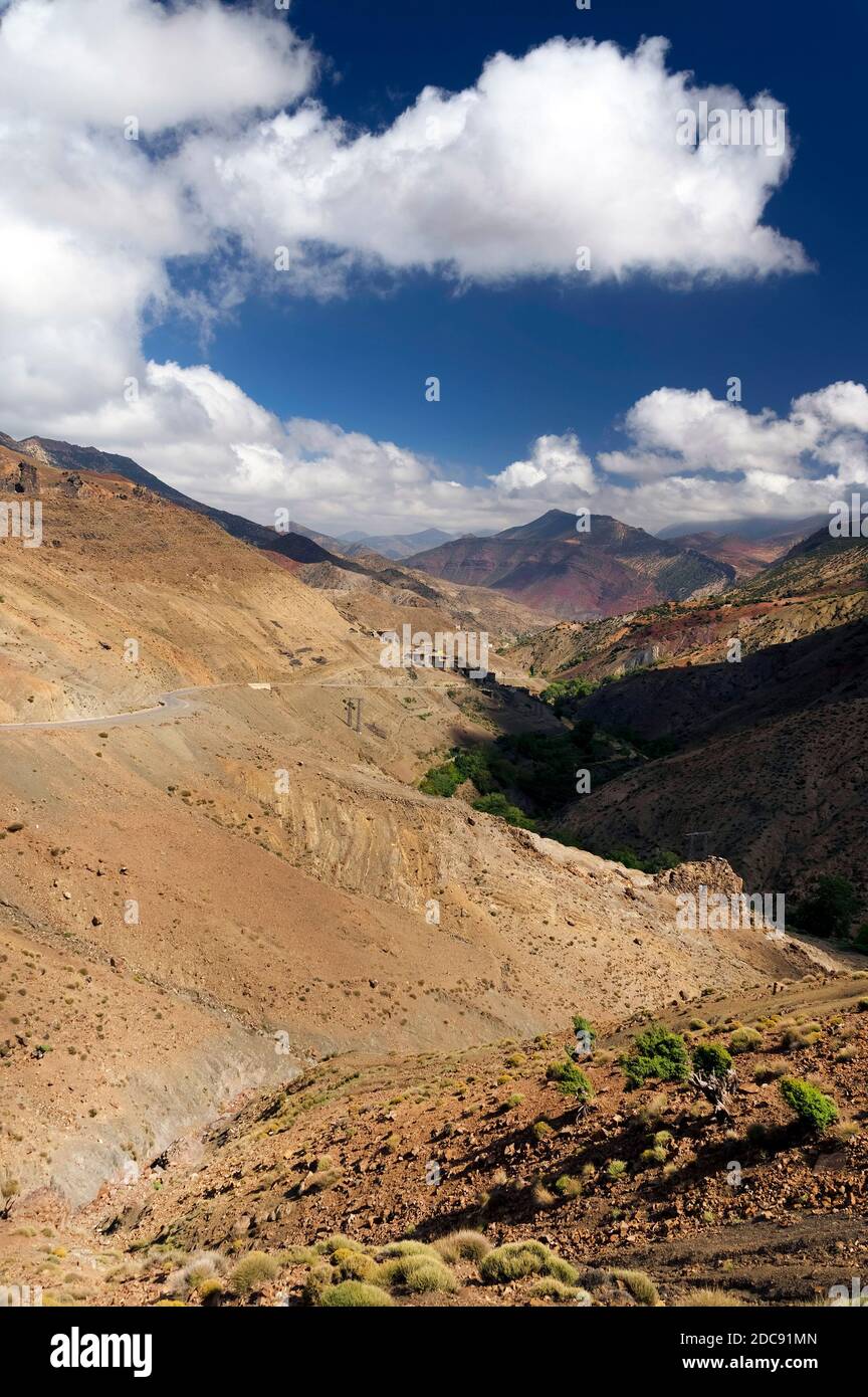 Alpine landscape of Atlas Mountains, South Morocco, Africa Stock Photo ...