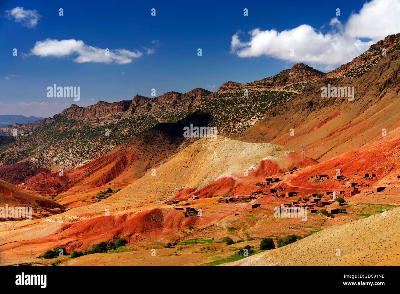 Alpine landscape of Atlas Mountains, South Morocco, Africa Stock Photo ...