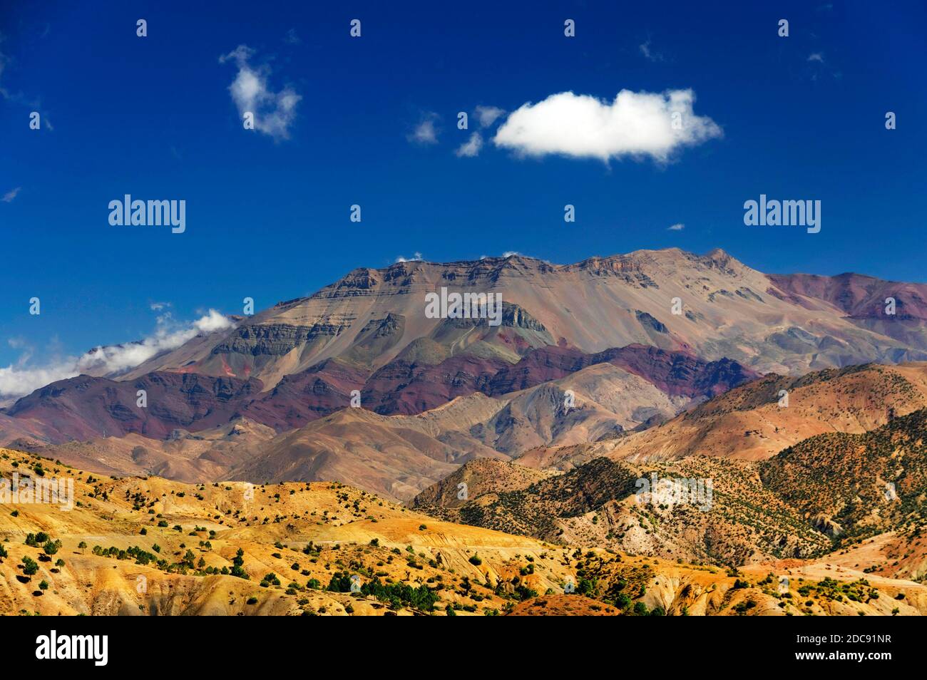 Alpine landscape of Atlas Mountains, South Morocco, Africa Stock Photo ...