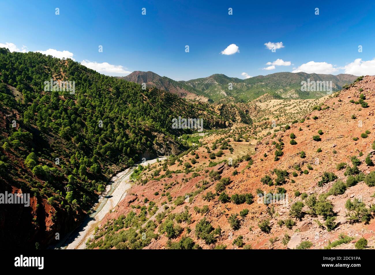 Alpine landscape of Atlas Mountains, South Morocco, Africa Stock Photo ...
