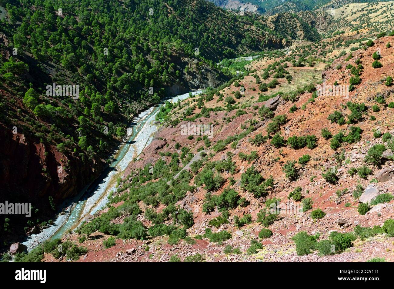 Alpine landscape of Atlas Mountains, South Morocco, Africa Stock Photo ...